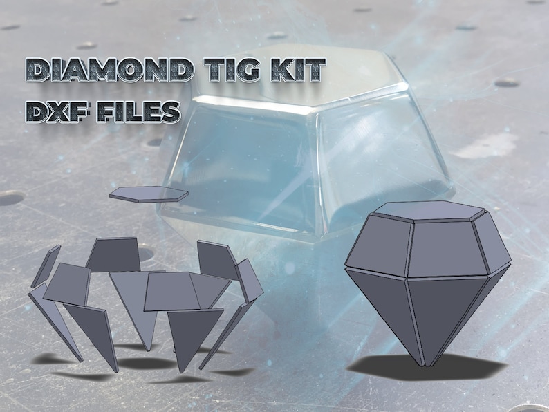 Diamond Tig Kit Dxf Files for Laser or Plasma Cut - Etsy