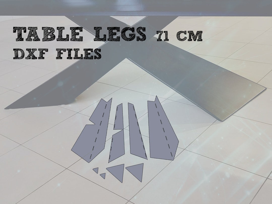 DXF Files for Cutting and Making Table Legs From 2mm Sheet Metal - Etsy