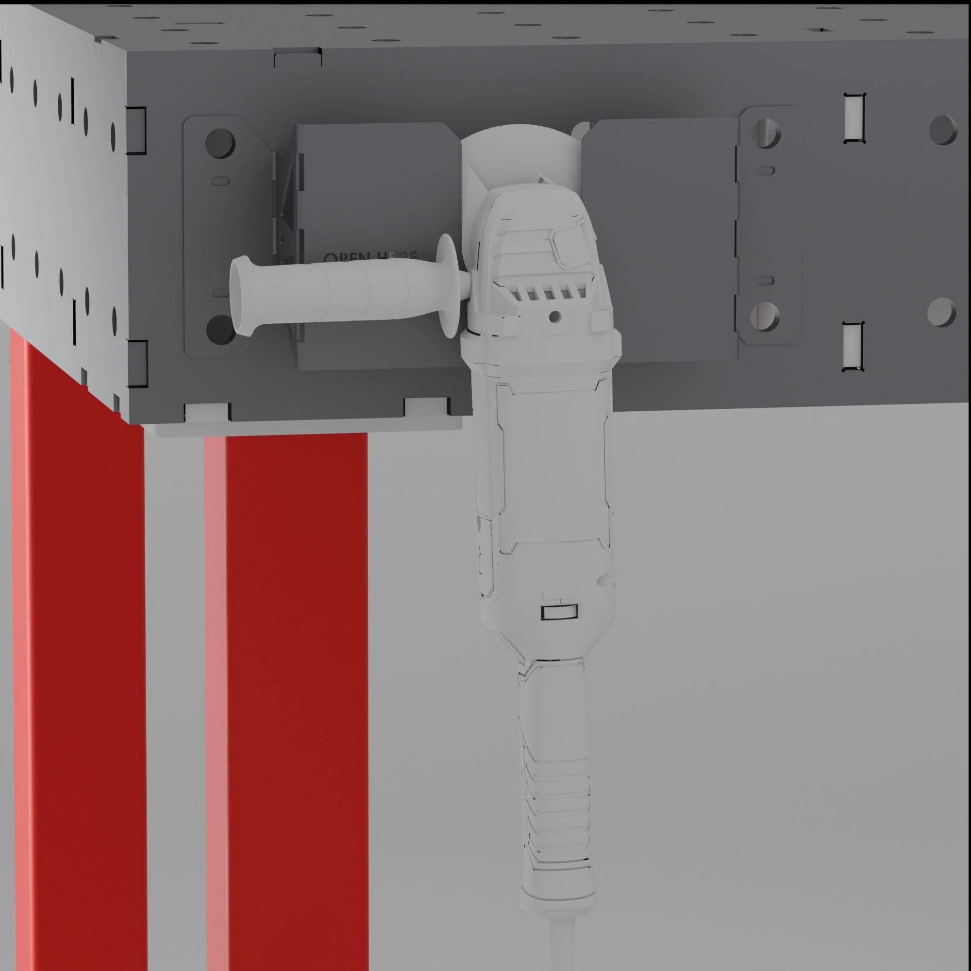 Angle Ginder Single Holder for Welding Table Fi 16mm or Wall Mount DXF ...