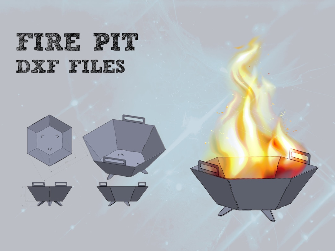 Fire Pit Dxf Files for Weldin Fire Pit Diy Fire Pit BBQ Dxf Files for ...