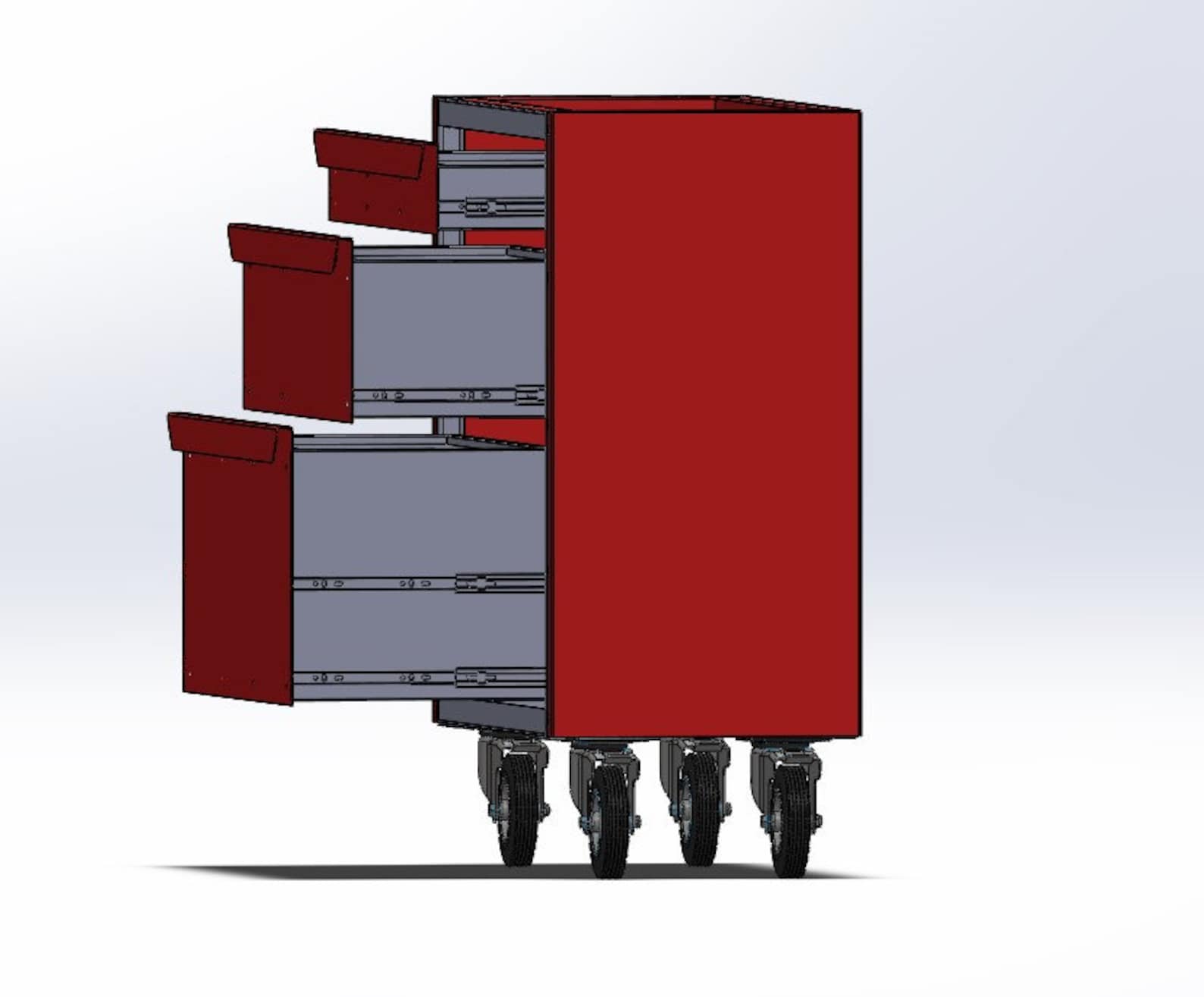 Steel Tool Chest DXF Plans | DIY Metal Drawer Cabinet | Cnc Sheet Metal ...