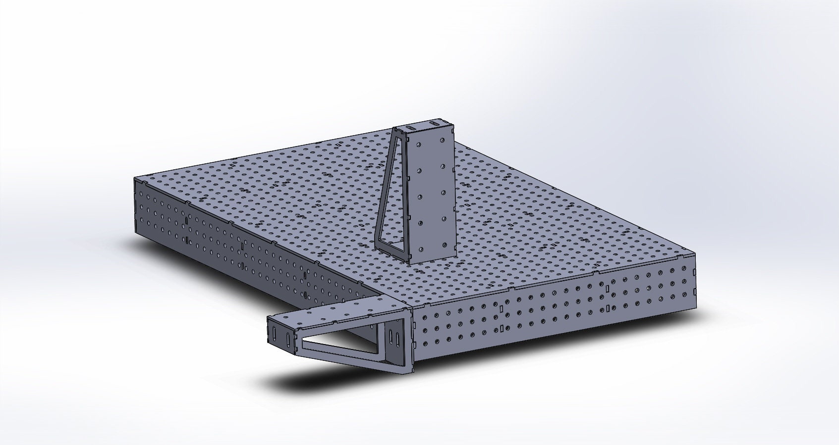 Welding Table Extension Square 90 Degree 500 X 200 X 8mm DXF Laser or ...