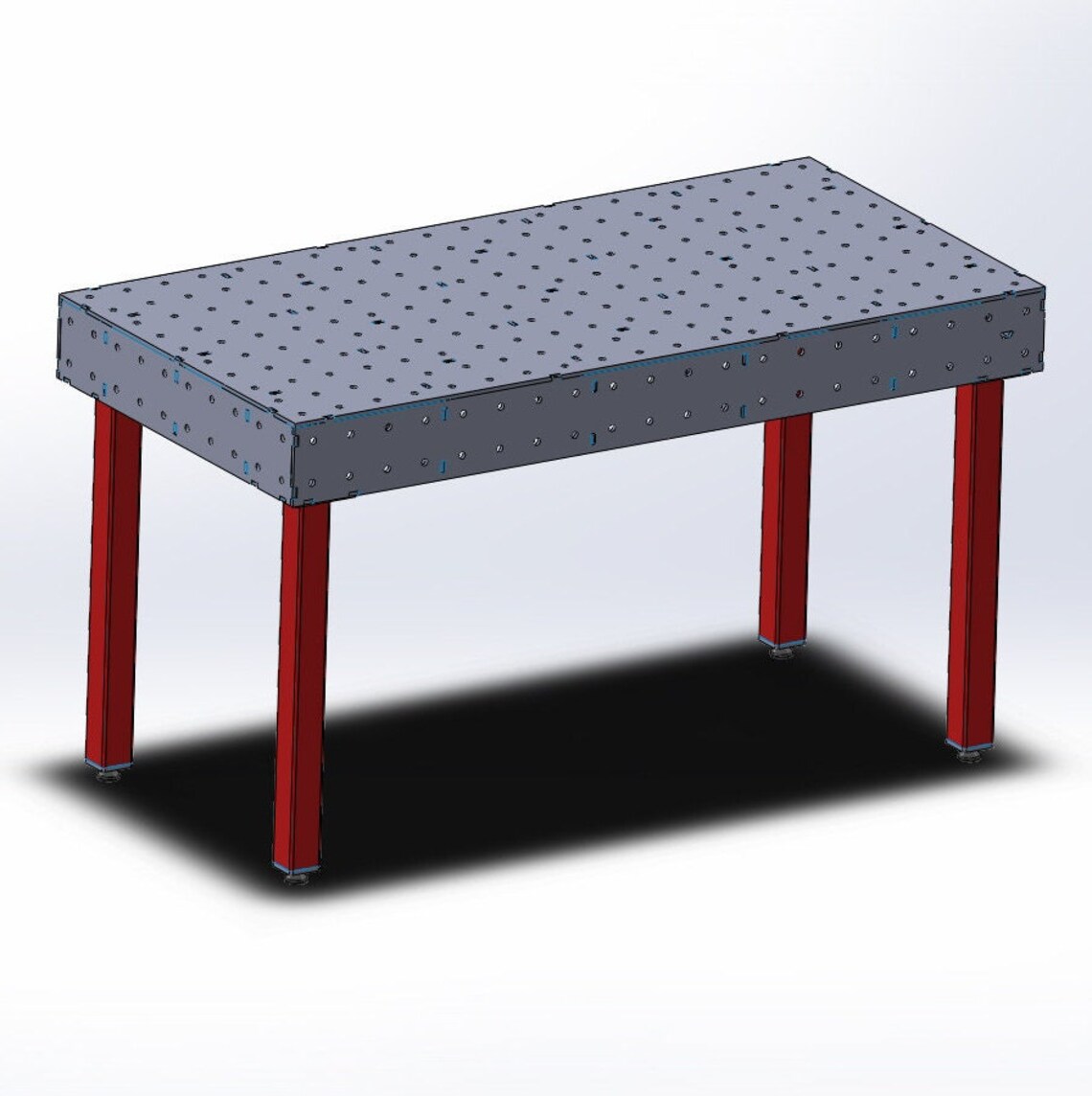 DIY Welding Table DXF Files 2000x1000x200mm D16 10mm Thickness - Etsy
