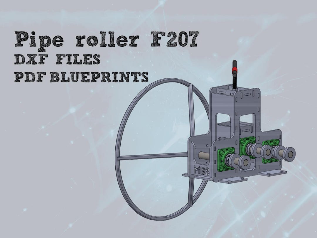 Portable 3 Roll Bending Machine DXF Files for Laser Plasma Cutting ...