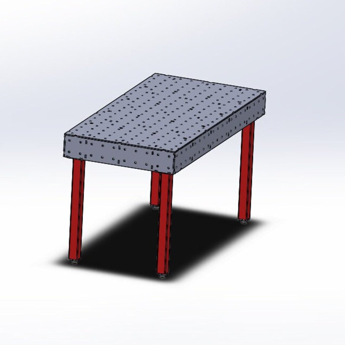 DIY Welding Table DXF Files 2000x1000x200mm D16 10mm Thickness - Etsy