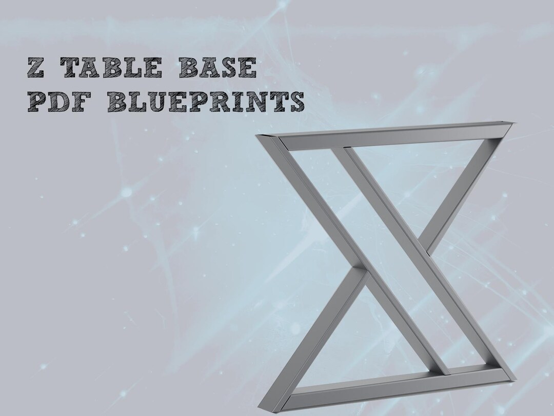 Blueprints for Making Loft Style Table Legs Welding Plans - Etsy