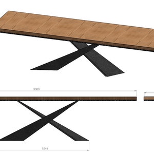 DXF Files for Cutting and Making Table Legs From 2mm Sheet Metal - Etsy
