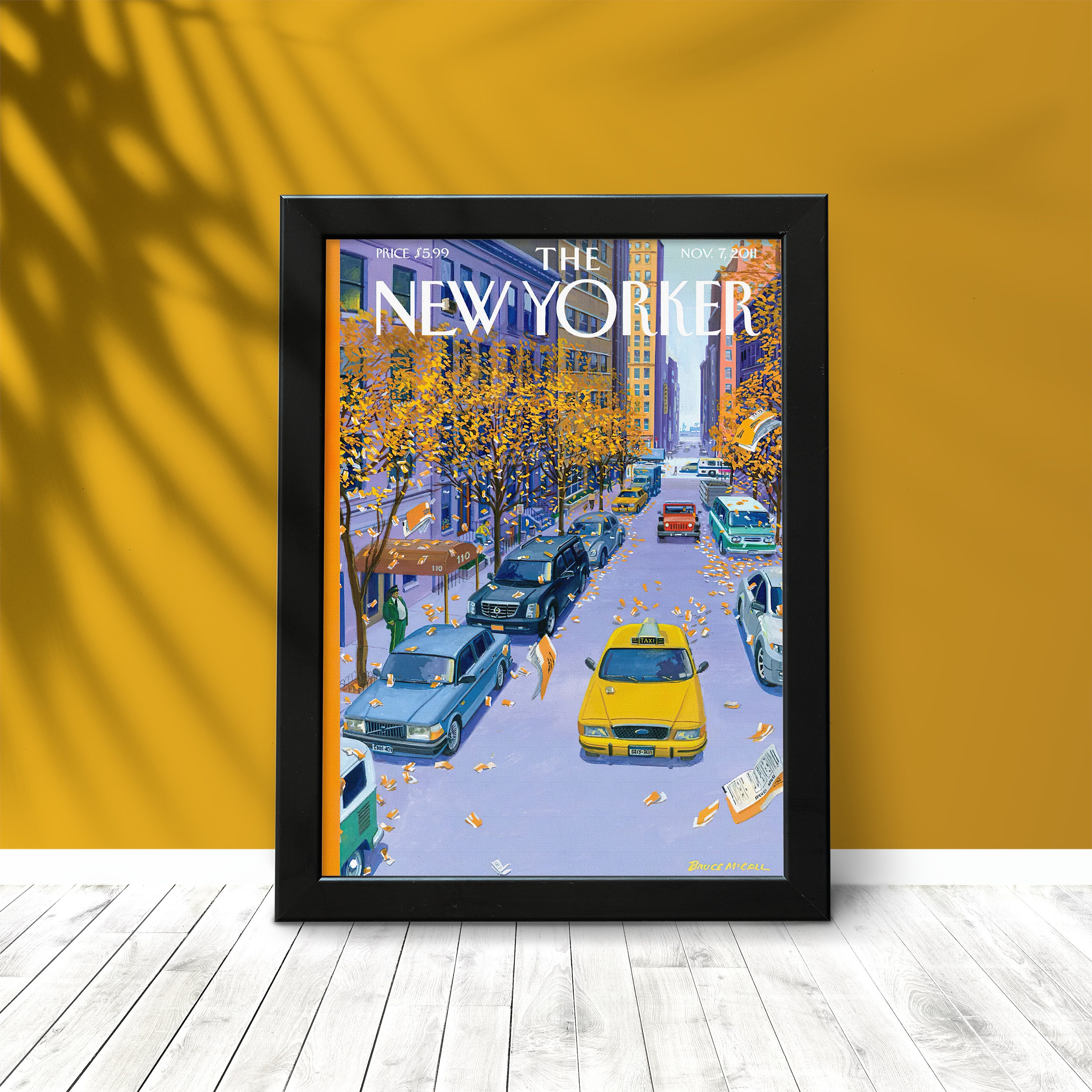 Vintage New Yorker Cover Art NYC Aesthetic Colourful - Etsy