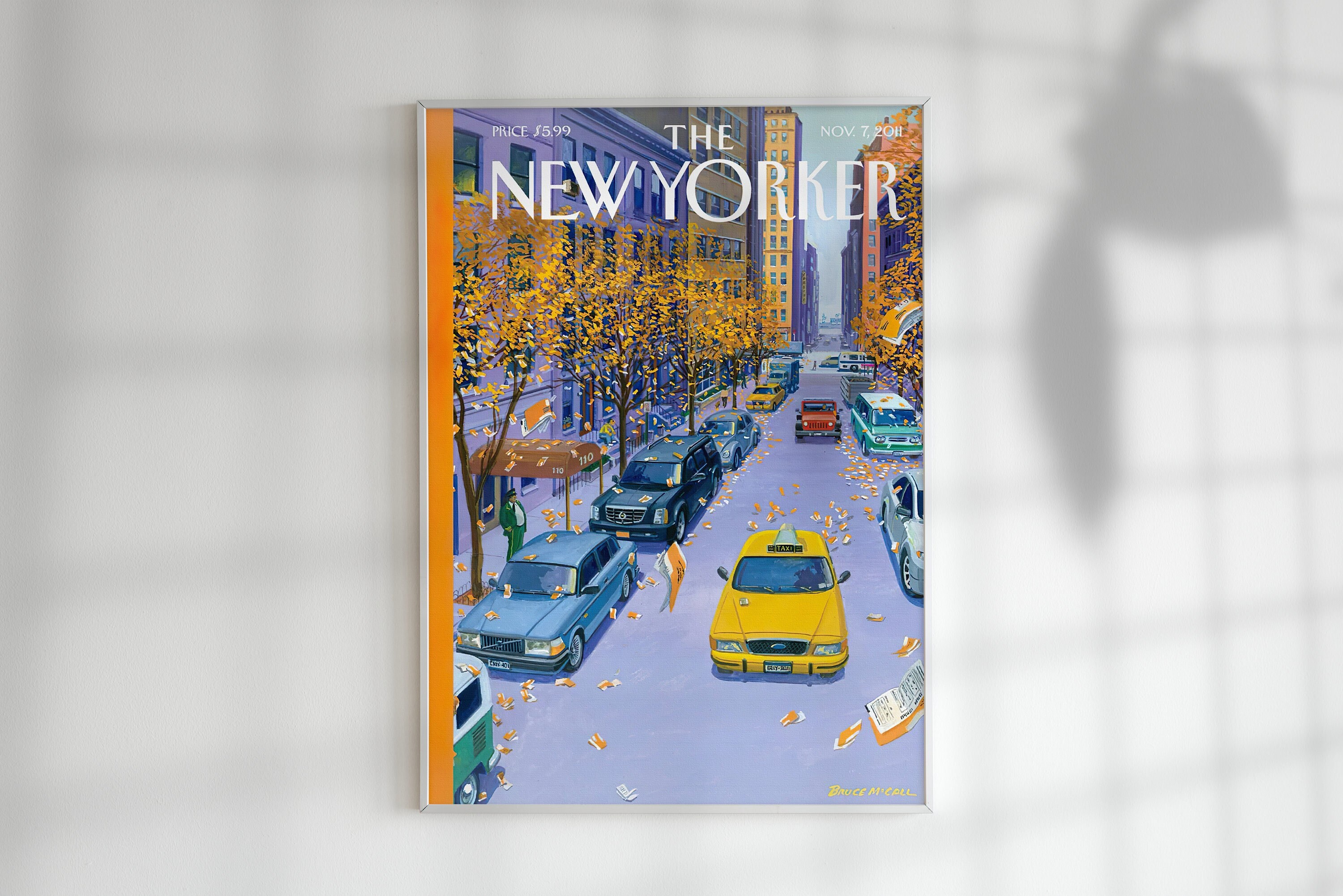 Vintage New Yorker Cover Art NYC Aesthetic Colourful - Etsy