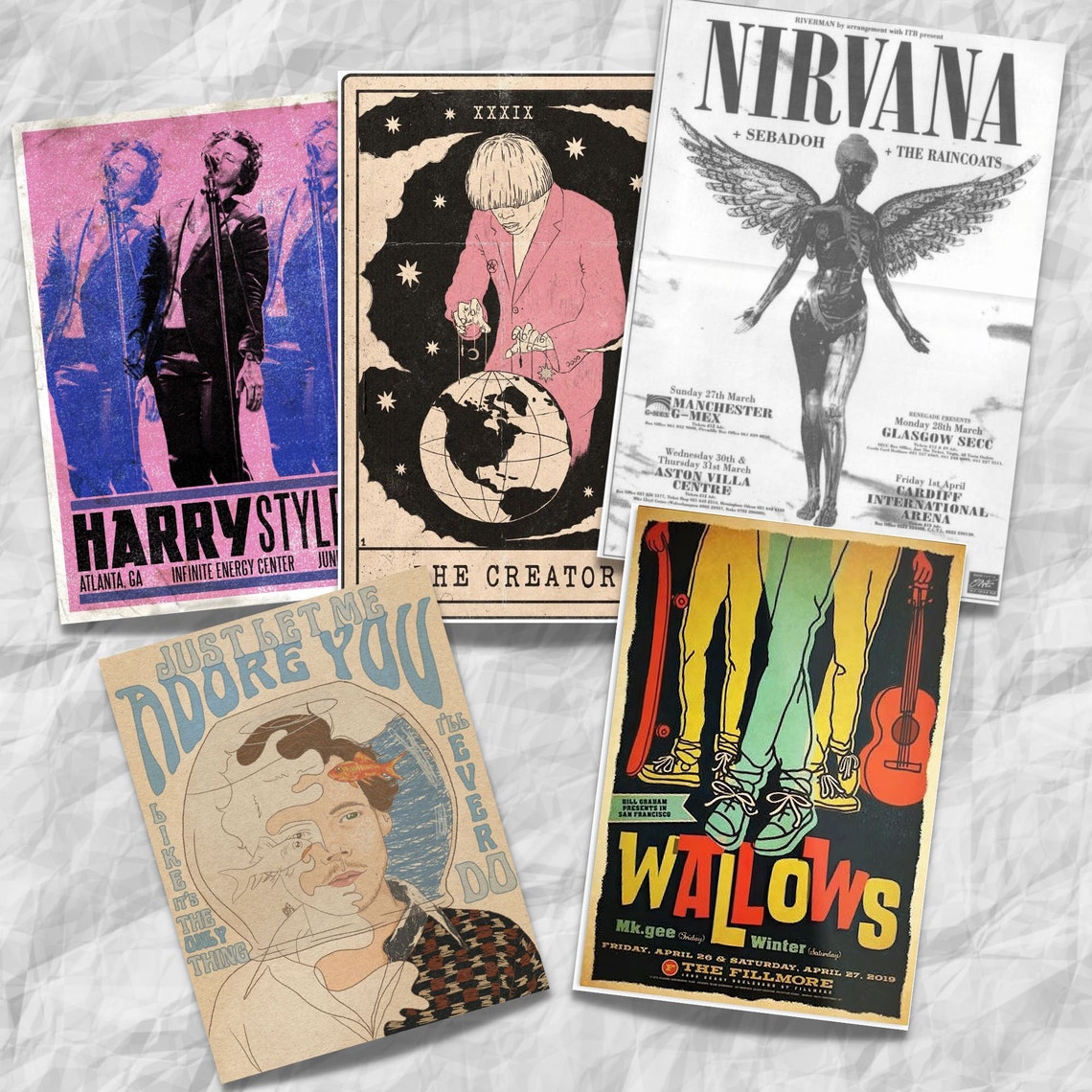 Set of 10 Vintage Wall Posters - Etsy
