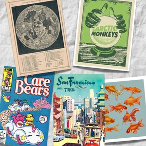 Set of 10 Vintage Wall Posters - Etsy UK