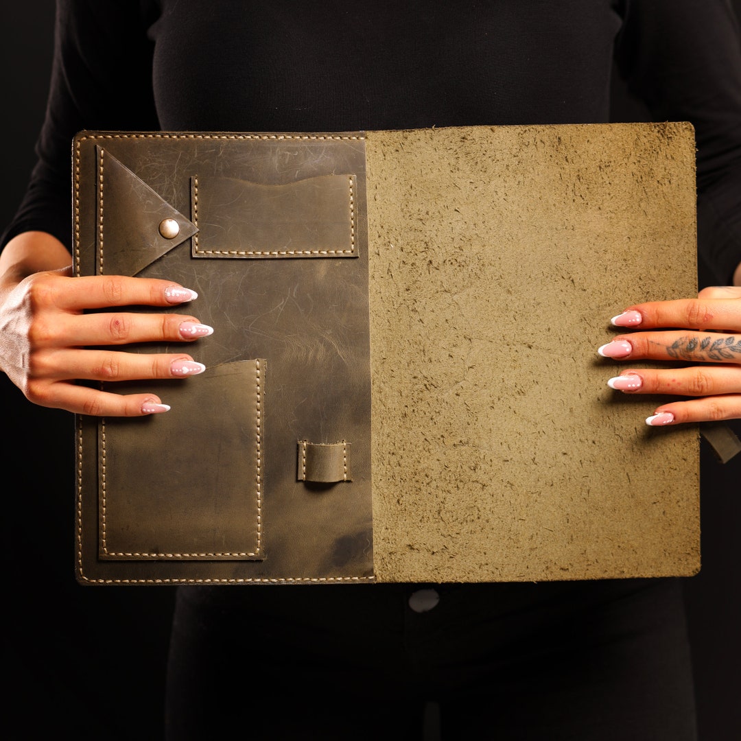 Leather Organizer - Padfolio Pouch – iPad Case – Document Padfolio ...