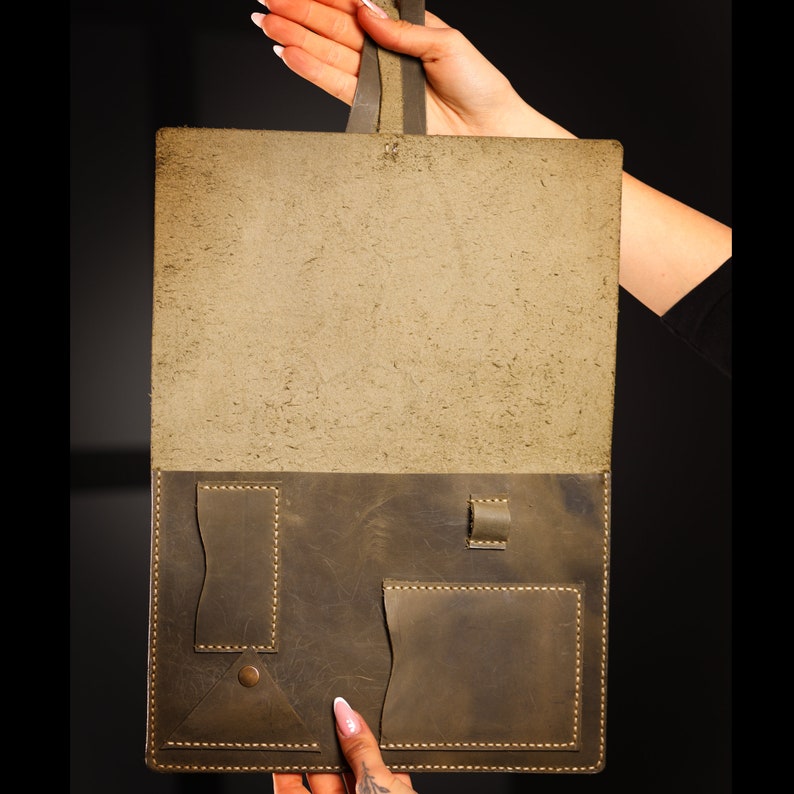 Leather Organizer - Padfolio Pouch – iPad Case – Document Padfolio ...