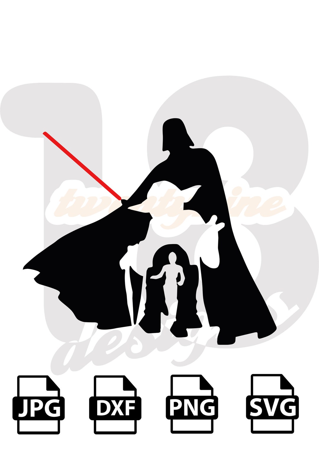 Darth Vader Star Wars SVG, PNG, PDF & Dxf Files, T-shirt Design ...