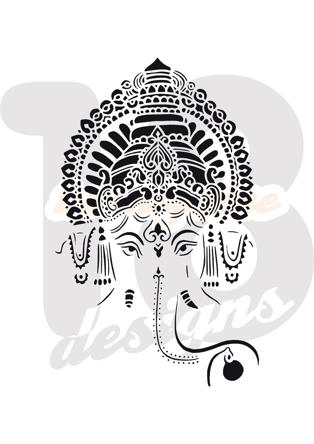 Ganesh Svg, Png, Pdf and Dxf Files Lord Ganesha Ganesha, Digital Cut ...