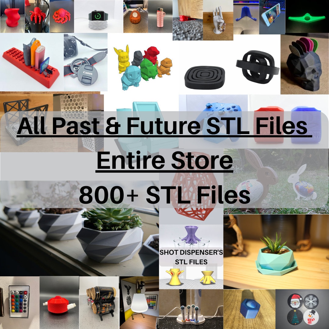 Full Access to All Past and Future STL Files Whole Etsy Shop All STL ...