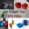 30 Fidget Toy STL Files 3D Printing Files 30 3D Models 3D Printer Files ...