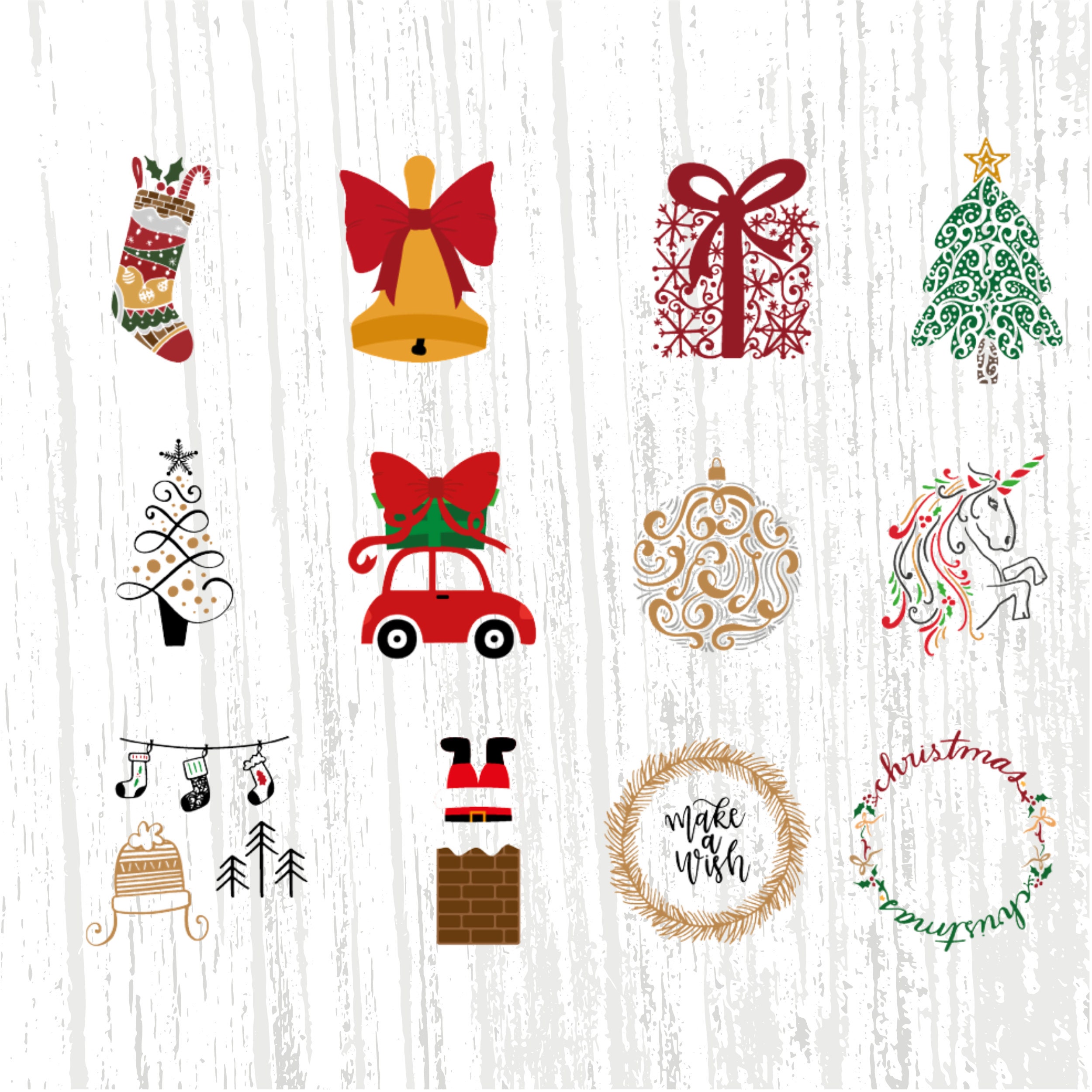 Christmas Bundle SVG Part 1 Svg Eps Png & Dxf Bundle - Etsy