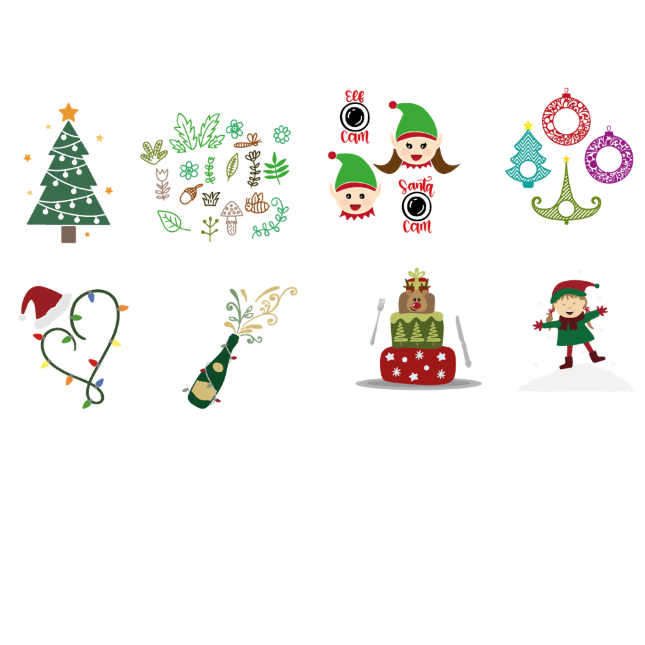 Christmas Bundle SVG Part 1 Svg Eps Png & Dxf Bundle - Etsy