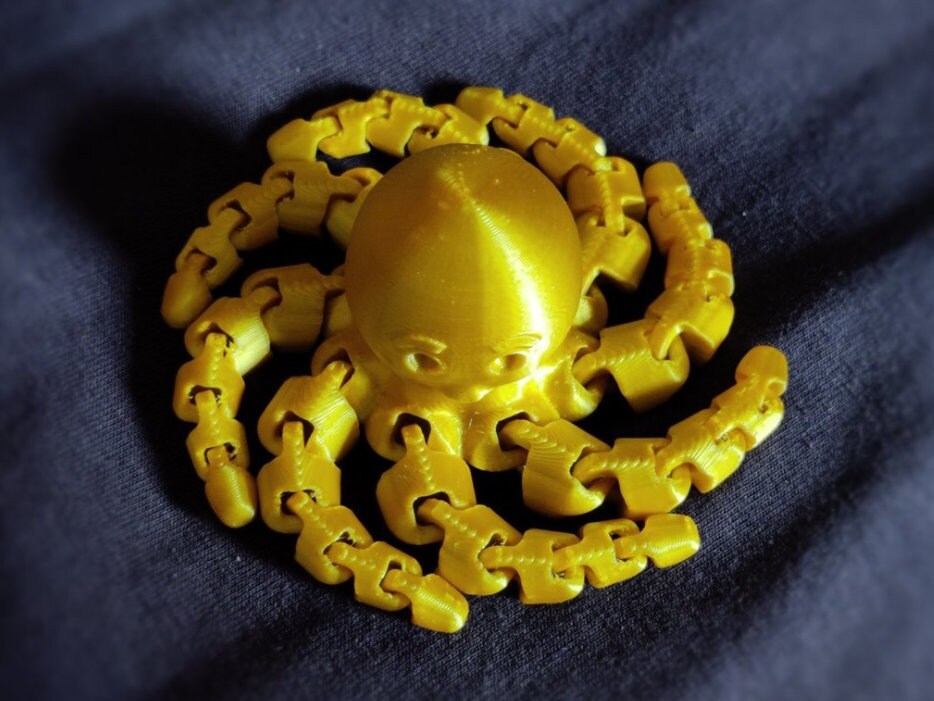 Flexi Cute Fidget Toy Octopus 3D Print Stl File Stl File for 3D ...