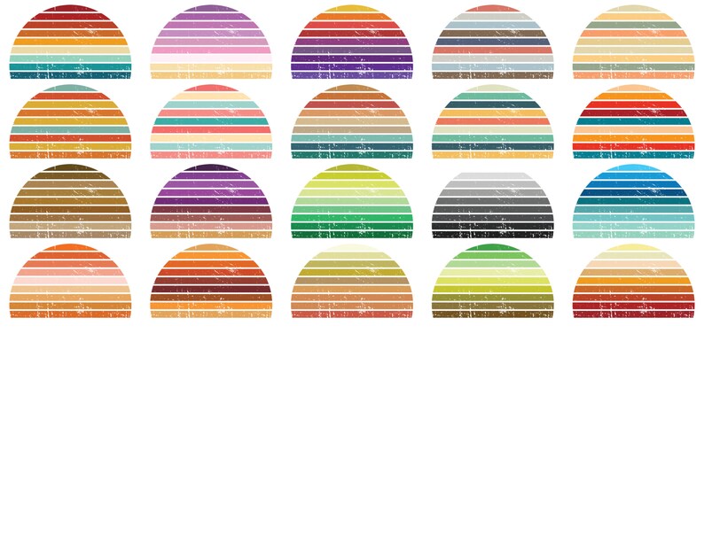 Retro Shapes SVG Bundle Retro Geometric Shapes Machine Cut Files and ...