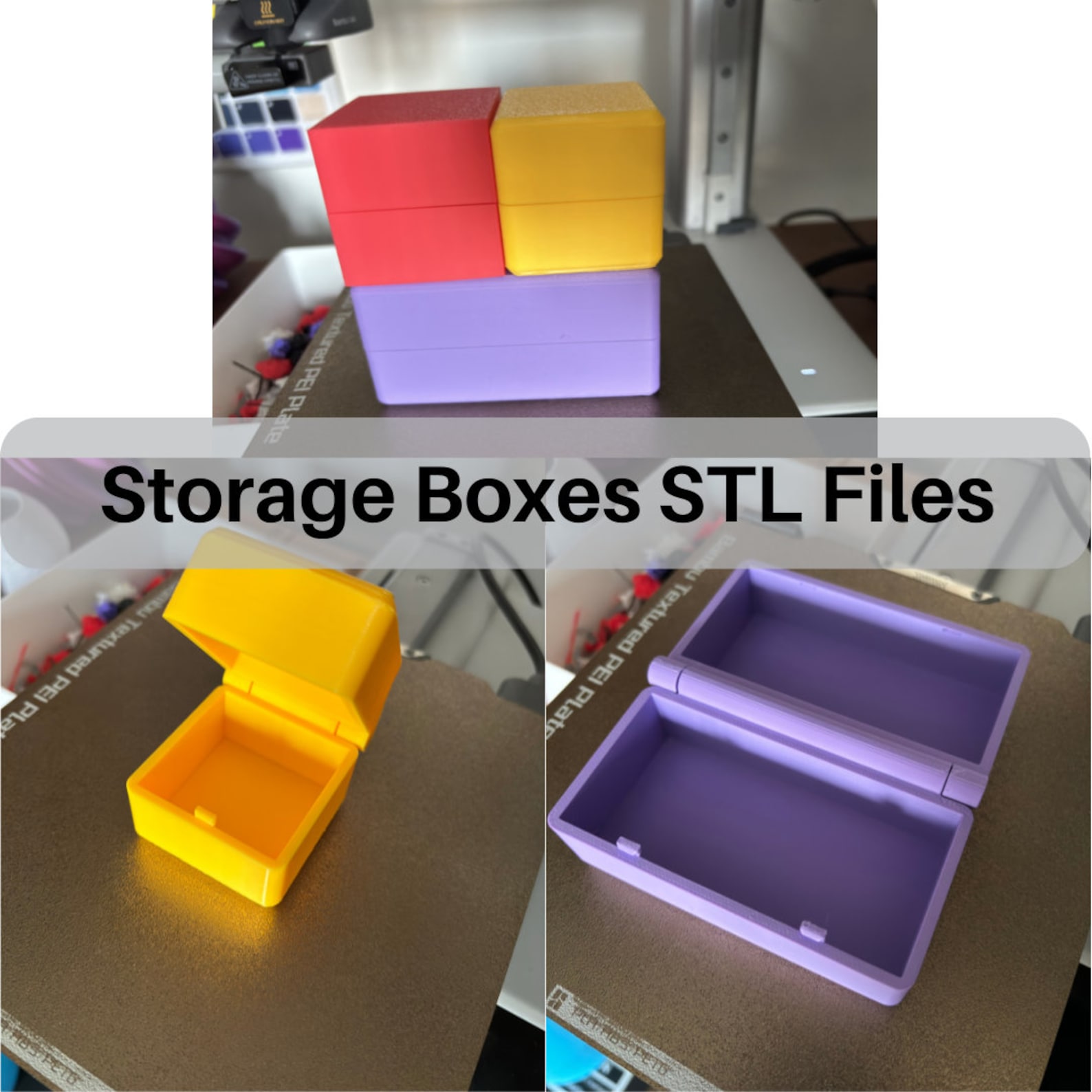 Storage Boxes STL Files Bundle | 3D Models | 3D Printing Files - Etsy
