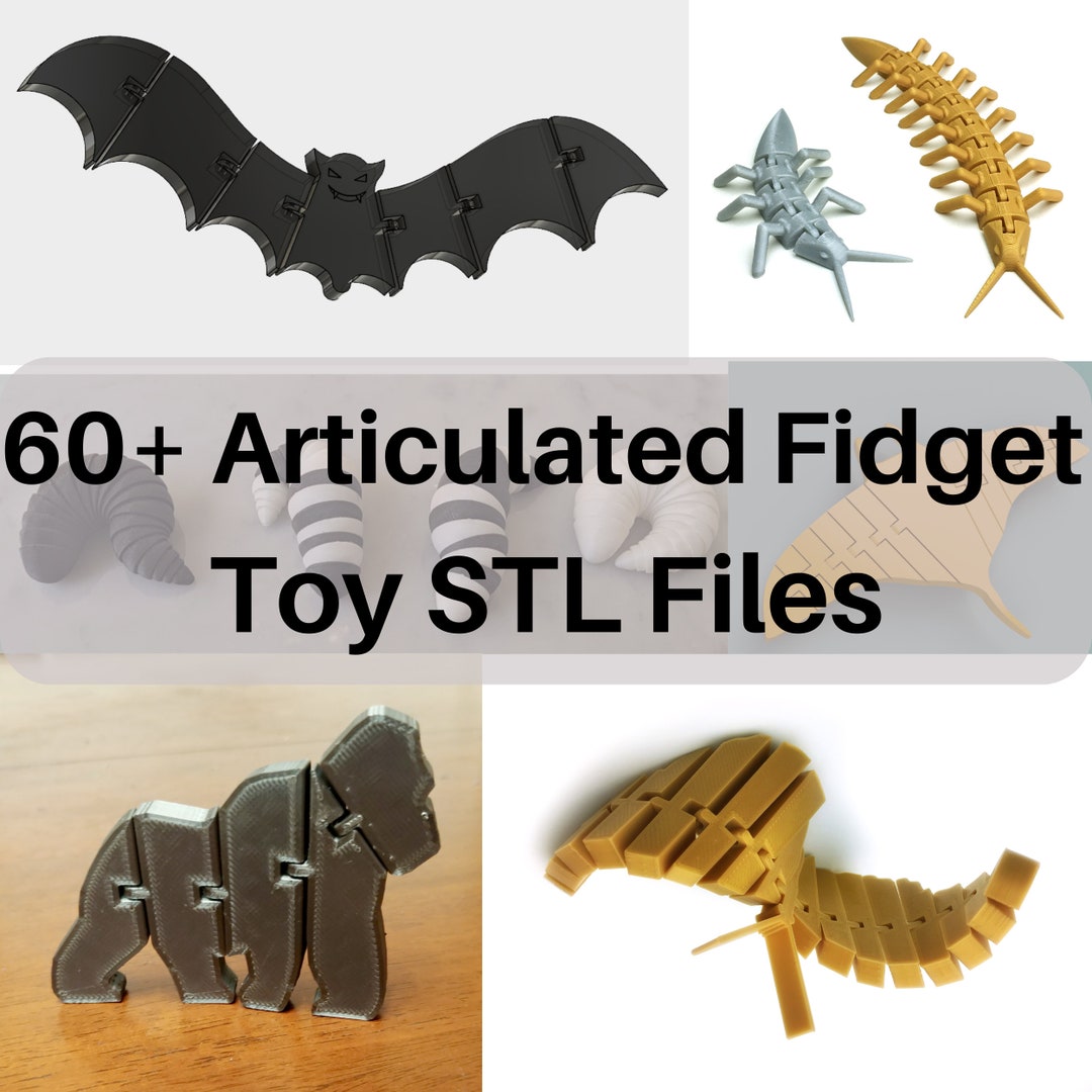 20+ STL Articulated Fidget Toys Animals & Insects | 61+ STL Files | 3D ...