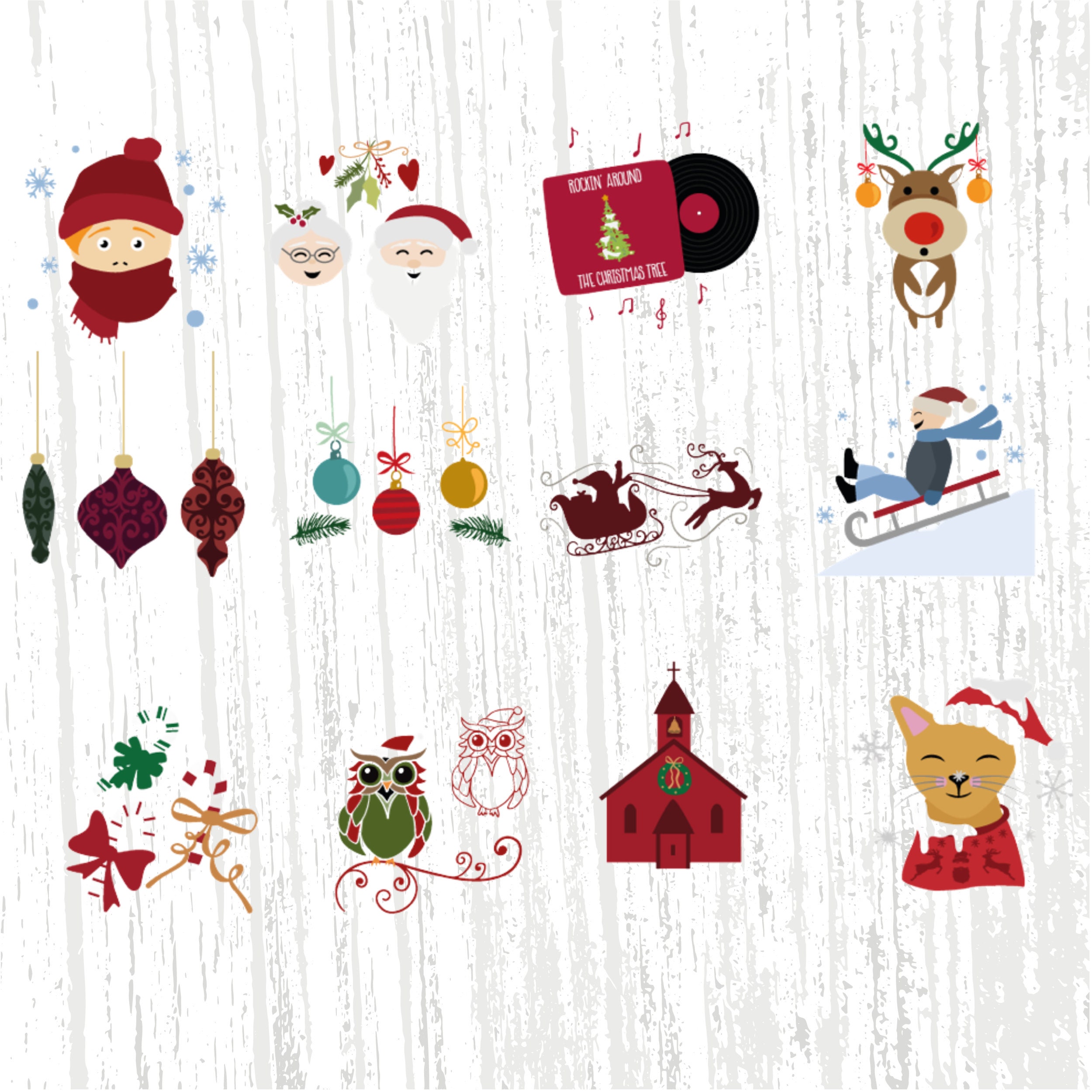 Christmas Bundle SVG Part 1 Svg Eps Png & Dxf Bundle - Etsy