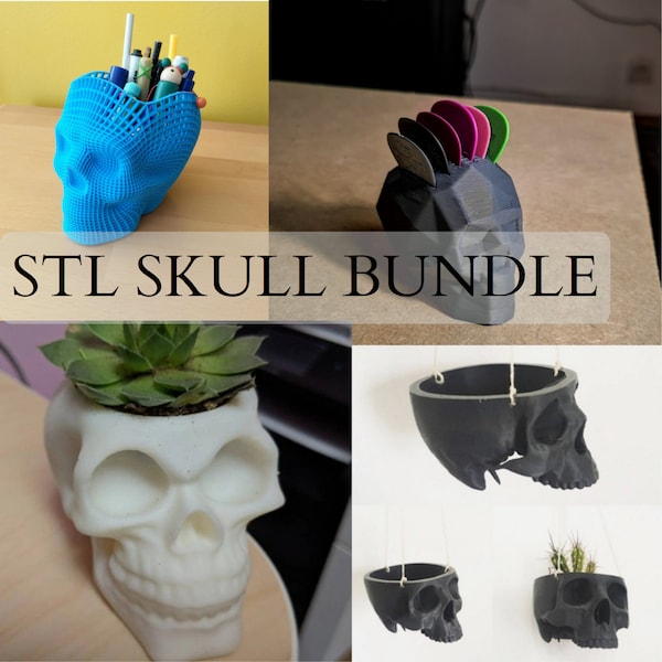 3d Skull Stl File Print - Etsy