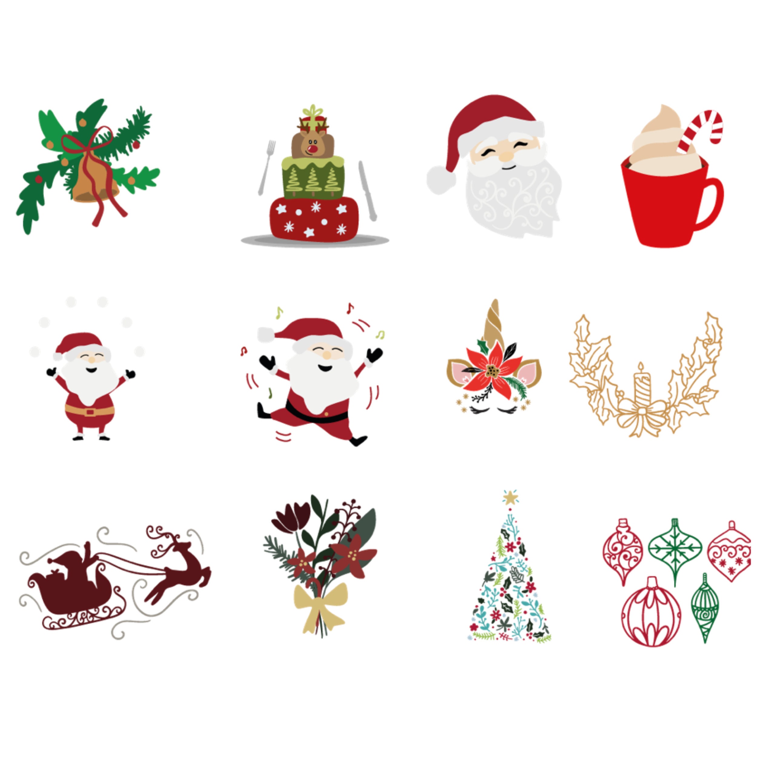 Christmas Bundle SVG Part 1 Svg Eps Png & Dxf Bundle - Etsy