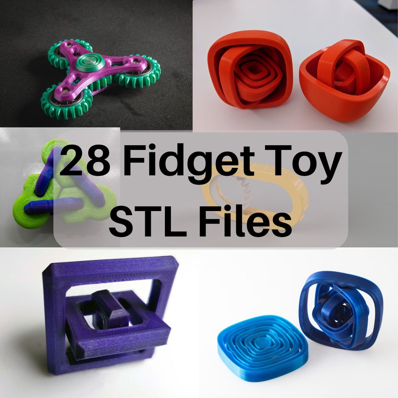 20 Fidget Toy STL Files 3D Printing Files 28 3D Models - Etsy
