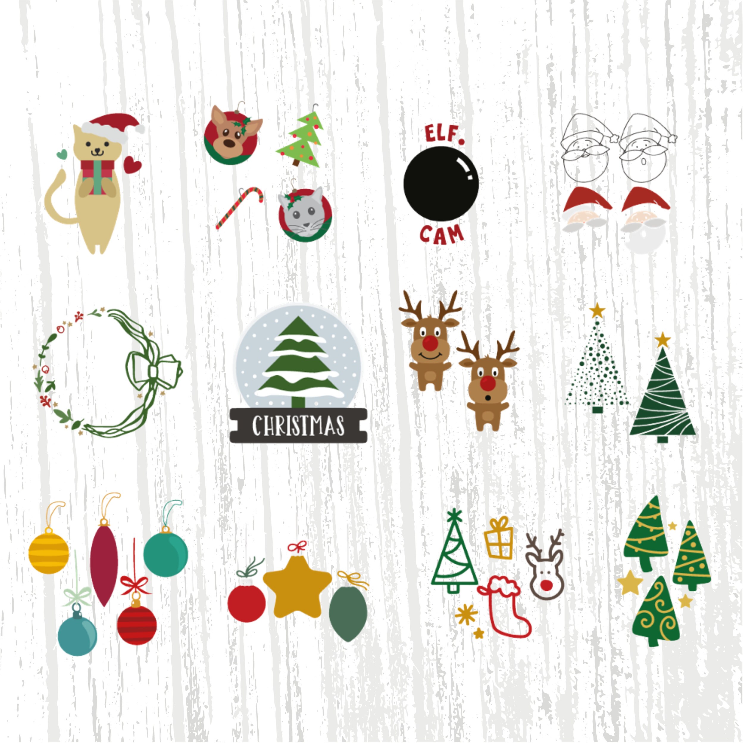 Christmas Bundle SVG Part 1 Svg Eps Png & Dxf Bundle - Etsy