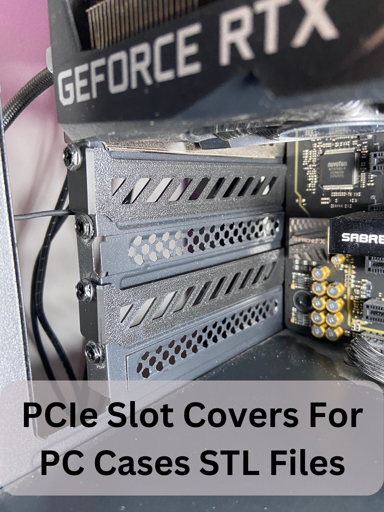 Pcie Slot Covers for PC Cases STL Files for 3D Printing - Etsy