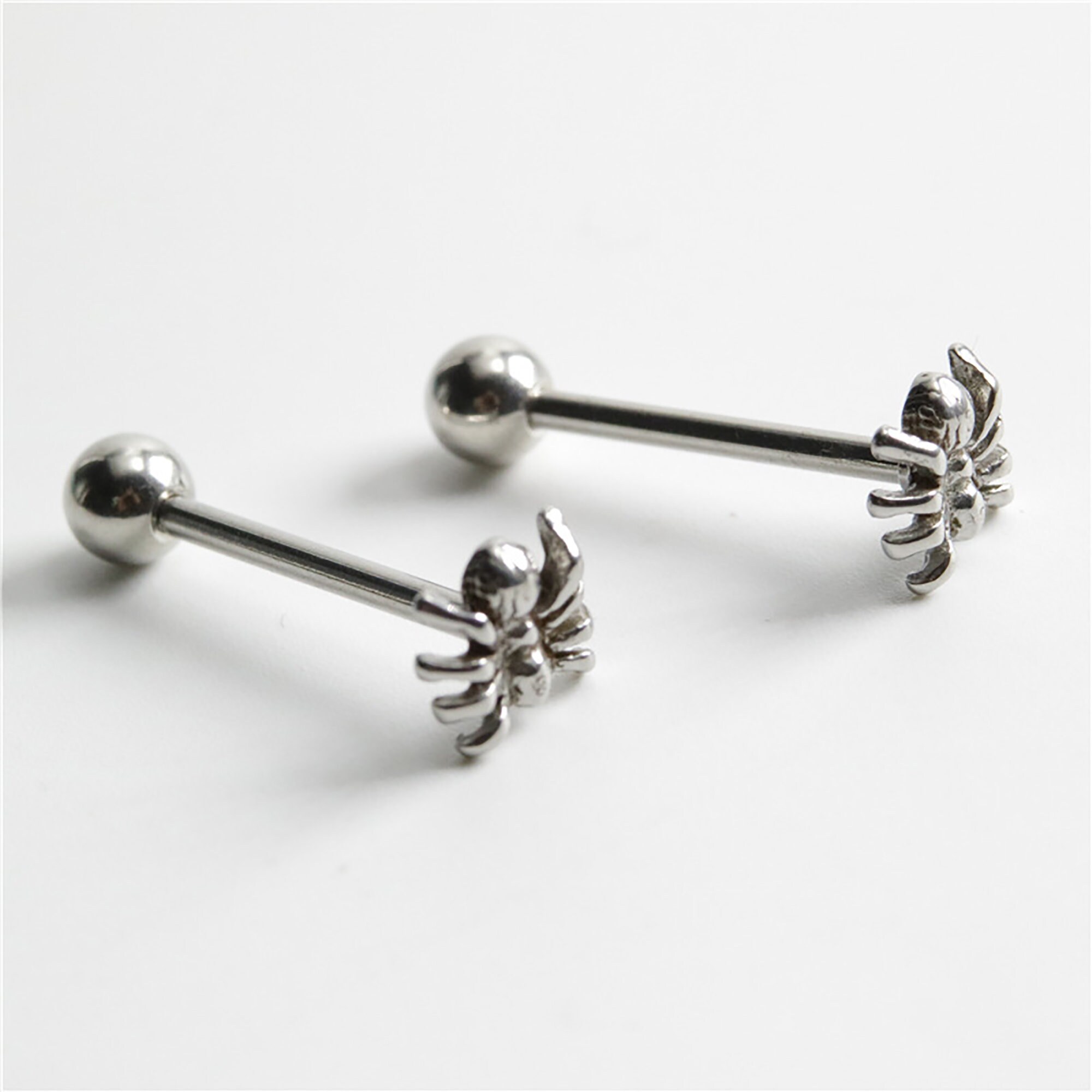 Spider Tongue Stud, Tongue Barbell Piercing, Animal Tongue Barbell ...