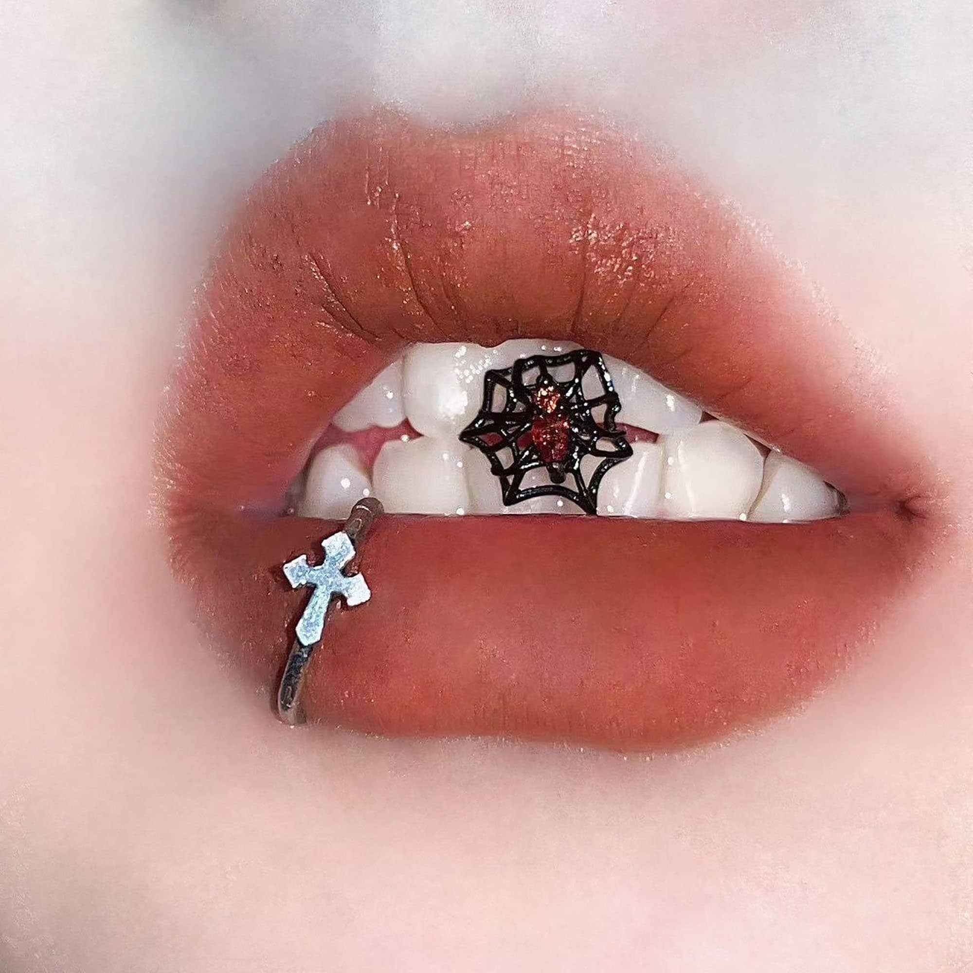 Women Cobweb Tongue Stud Sweet Tongue Ring Titanium Steel - Etsy