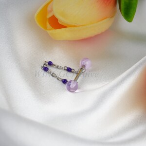 Colorful Chain Tongue Stud, Cool Tongue Barbell, Titanium Steel Tongue ...