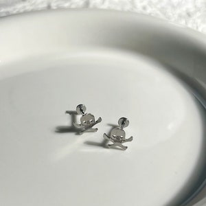 Skeleton Lip Stud, Personality Lip Ring, Punk Style Ring, Cartilage ...