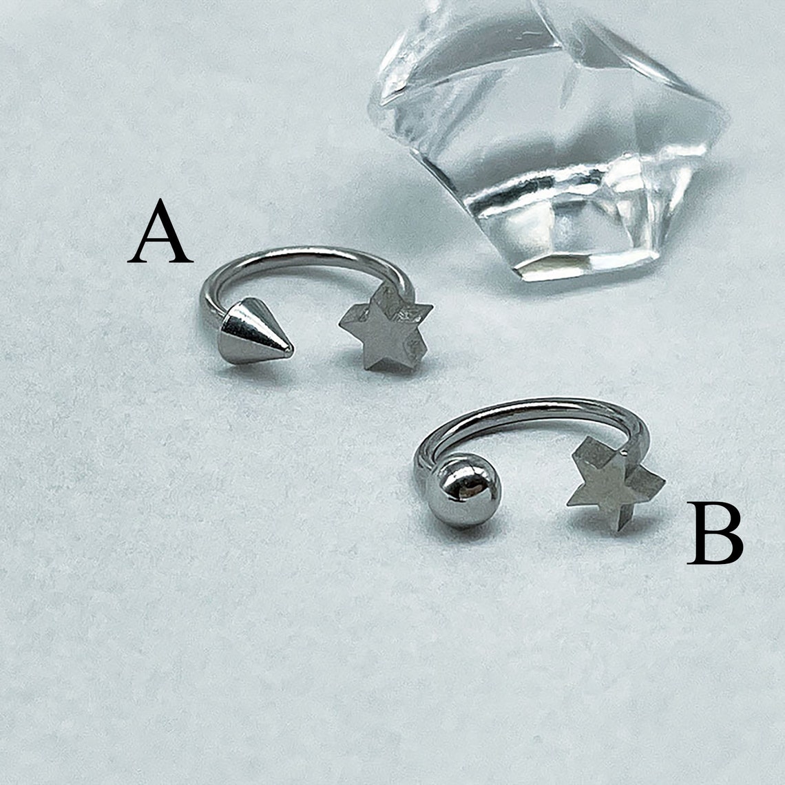 Star Demon Lip Ring Cool Tragus Piercing Personality Lip - Etsy