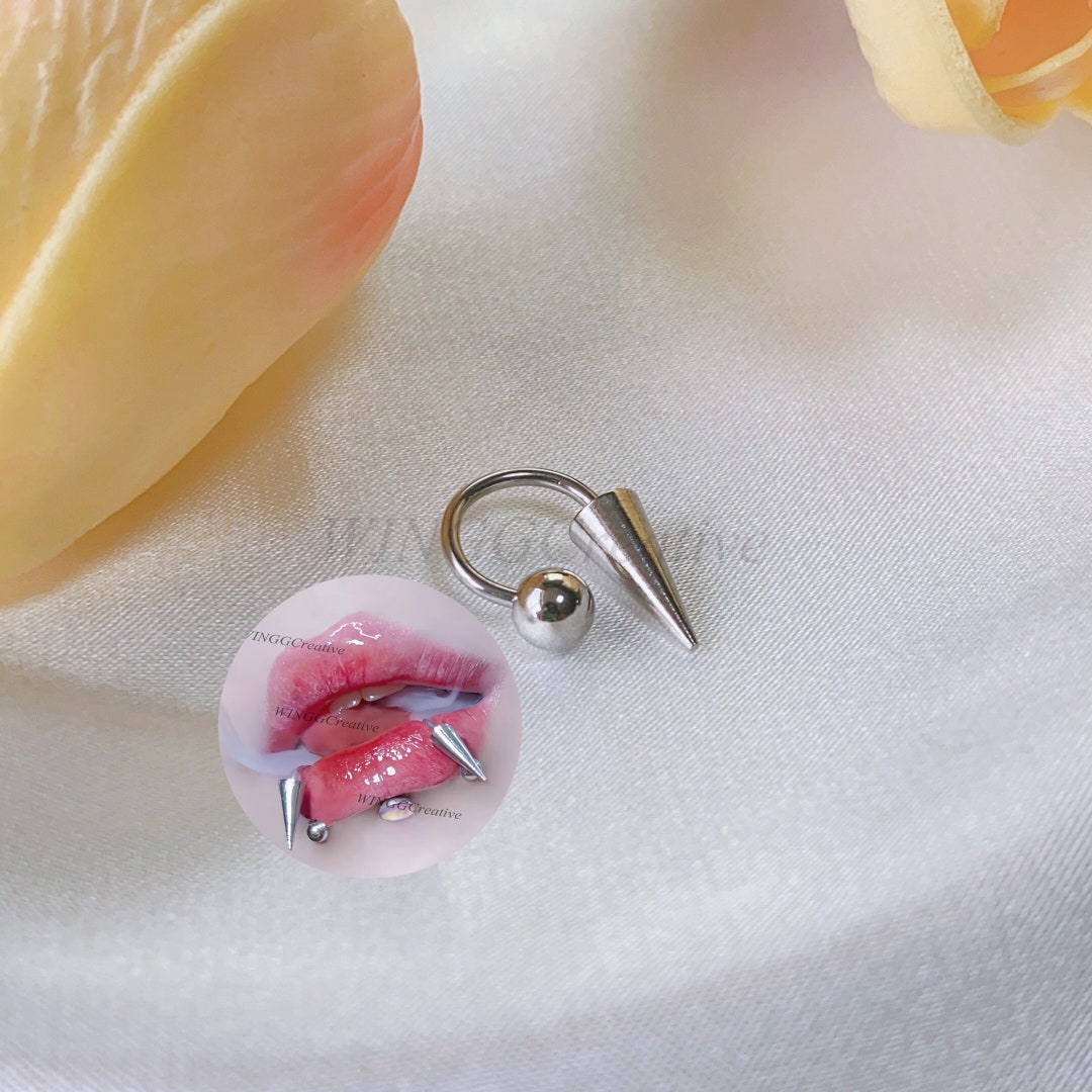 Devil Lip Ring, Punk Stud Piercing, Creative Lip Ring, Body Piercing ...
