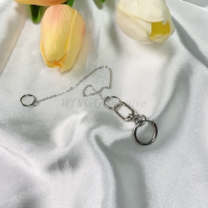 Lip to Ear Chain, Lip Ring and Earring Jewelry, Lip Stud, Medical ...