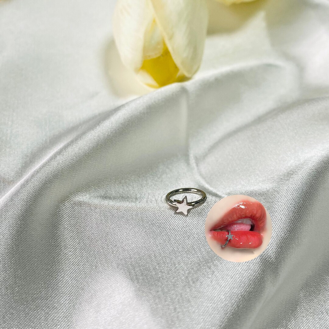 Minimalist Star Lip Ring, Sweet Lip Ring, Star Lip Piercing, Punk Style ...