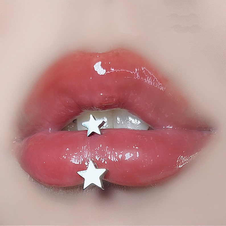 Simple Star Lip Stud, Sweet Lip Ring, Star Lip Piercing, Punk Style ...