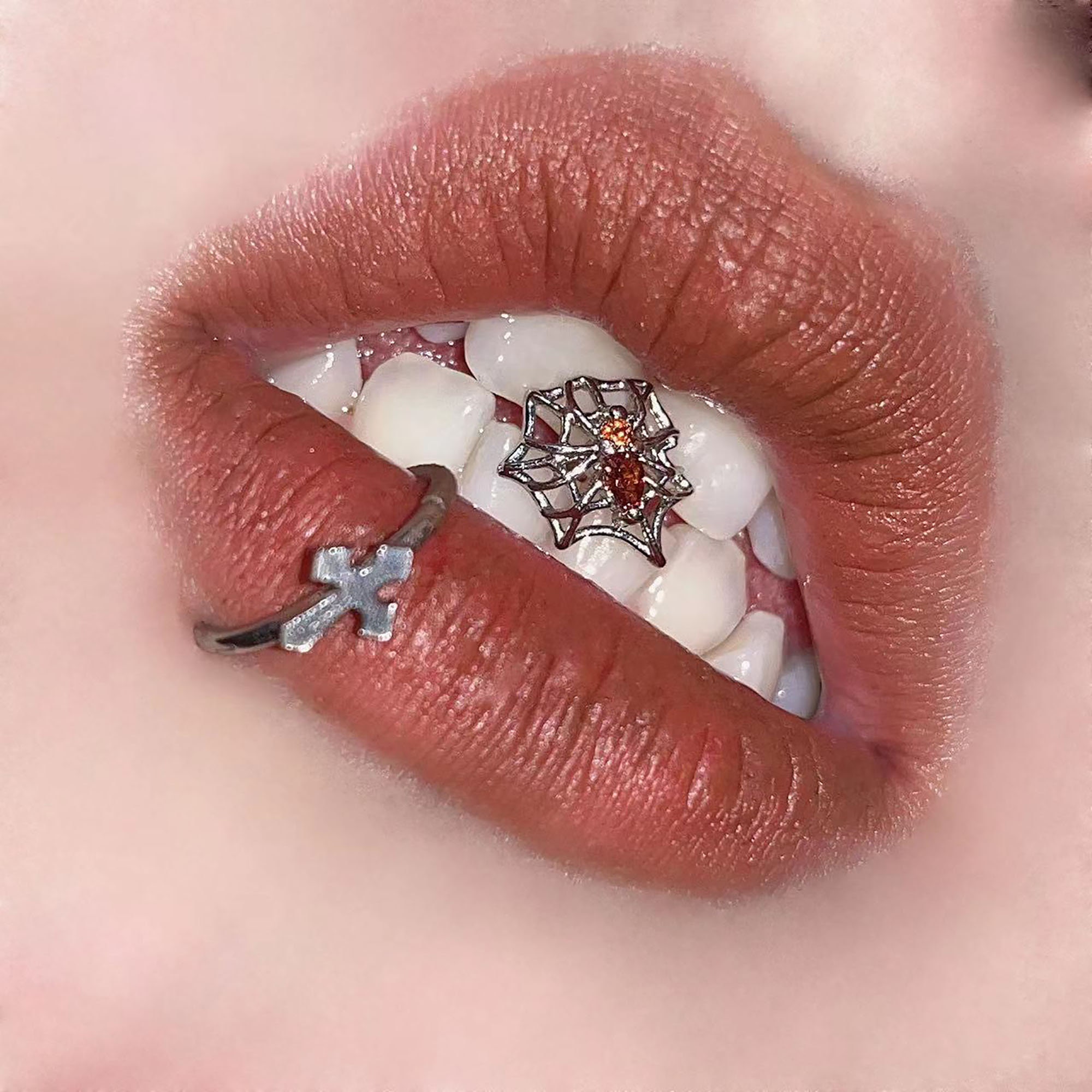 Women Cobweb Tongue Stud Sweet Tongue Ring Titanium Steel - Etsy