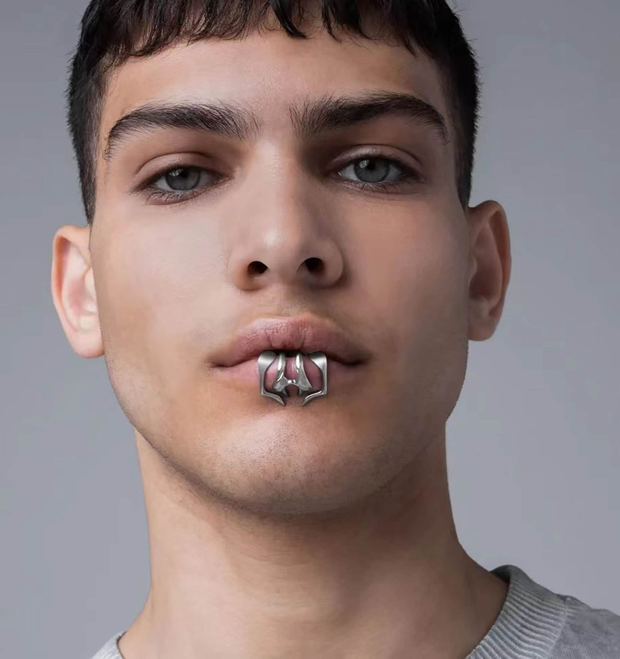 Minimalist Lip Clip No Piercing Lip Clip Lip Ring Punk Style - Etsy