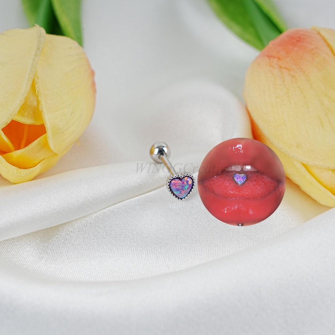 Snowflake Tongue Stud, Cool Tongue Stud, Women Lip Piercing, Fairy ...