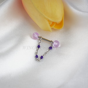 Colorful Chain Tongue Stud, Cool Tongue Barbell, Titanium Steel Tongue ...