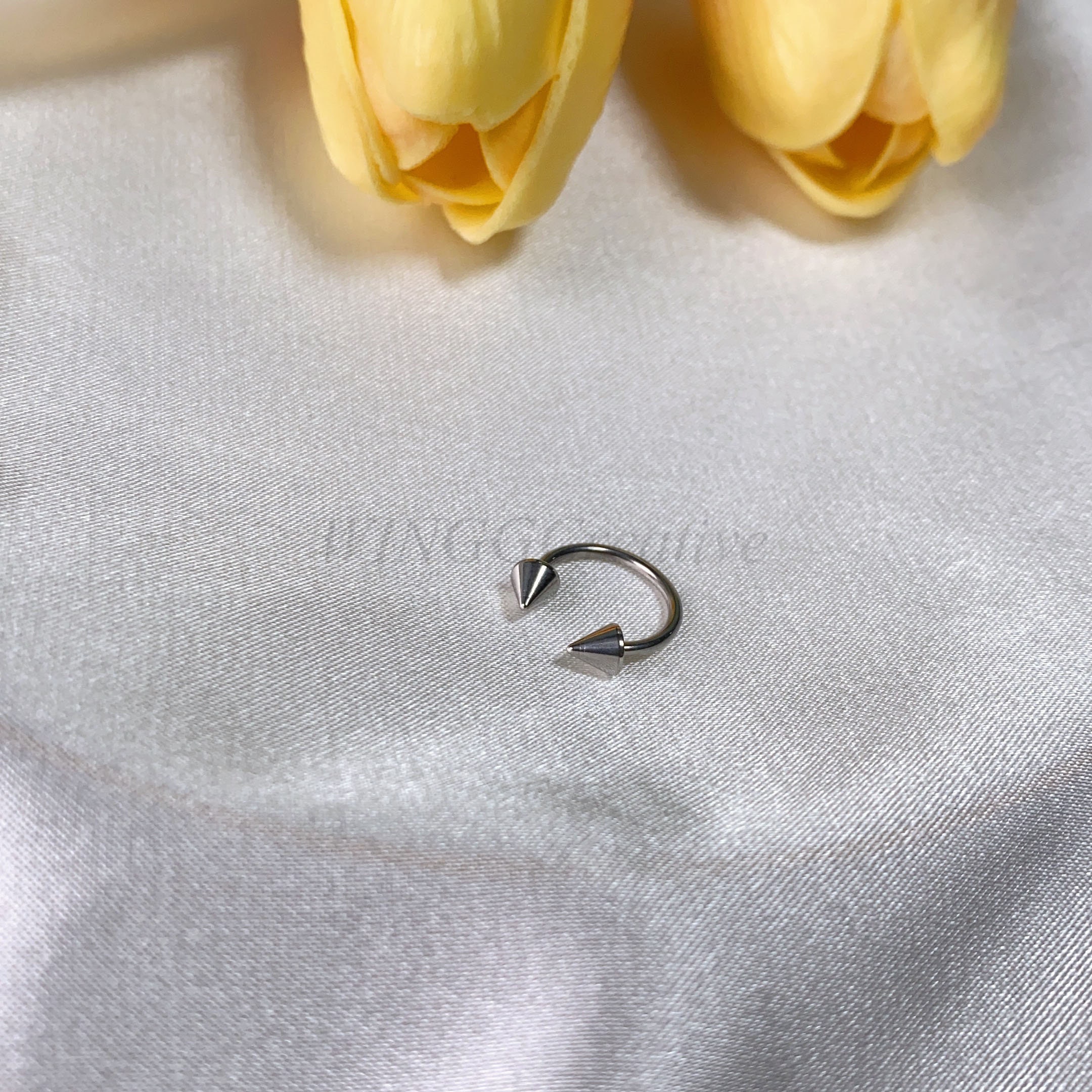 Minimalist Round Ball Pointed Cone Lip Stud, Punk Style Stud, Cartilage ...