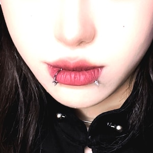 Rivets Lip Ring Nose Ring, Cool Eyebrow Ring, Punk Lip Ring, Lip ...