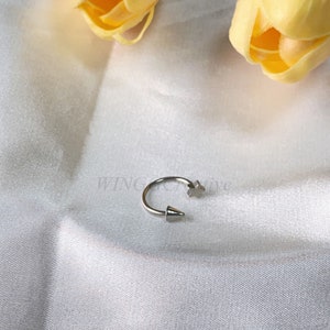Star Demon Lip Ring, Cool Tragus Piercing, Personality Lip Ring ...