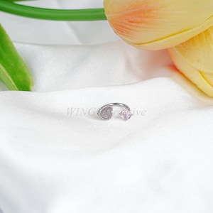 Heart-shaped Crystal Lip Ring, Personality Lip Stud, Punk Style Stud ...
